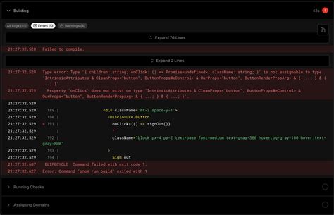 type error when deploying next js site to vercel property onclick does not exist on type