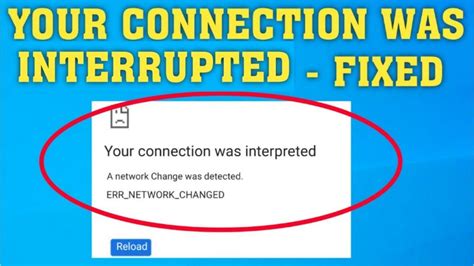 How To Fix Network Change Detected Error Techicy