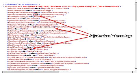 settings xml overview basic