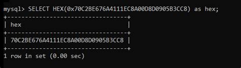 mysql uuid to bin and bin to uuid functions mysqlcode