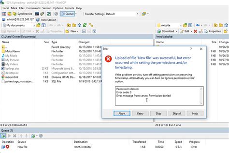 Jupyter Unexpected Error While Saving File Permission Denied