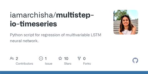 github iamarchisha multistep io timeseries python script for regression of multivariable lstm