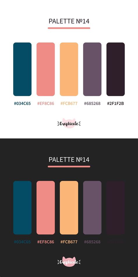 Color Palette With Hex Codes Pretty Combinations Of Colors