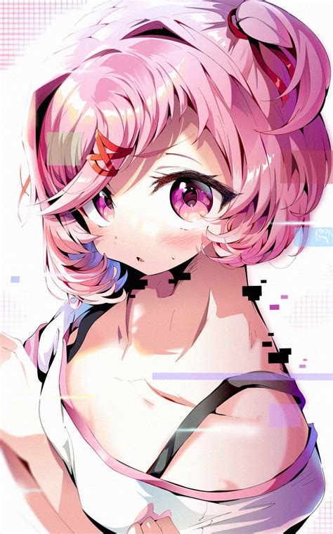Natsuki Doki Doki Literature Club Image By Aloe Maho