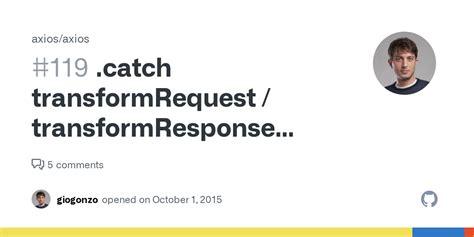 Catch TransformRequest TransformResponse Errors Issue 119 Axios