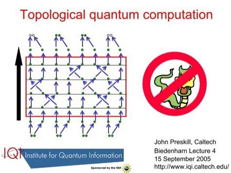 topological quantum computation caltech theoretical particle