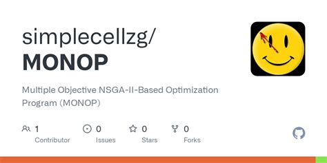 github simplecellzg monop multiple objective nsga ii based optimization program monop