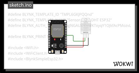 Sensor Suhu Dht Wokwi Esp32 Stm32 Arduino Simulator