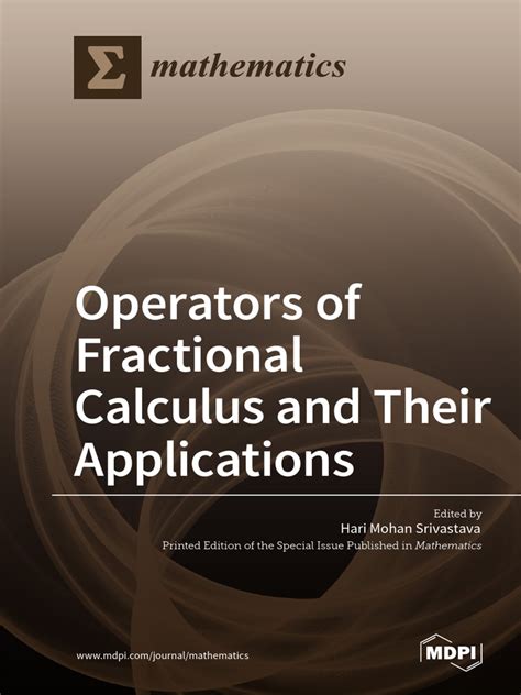 operators of fractional calculus and their applications pdf