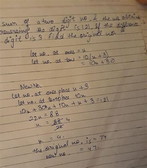 the sum of two digit number and the number obtained by reversing the order of its digit is 121