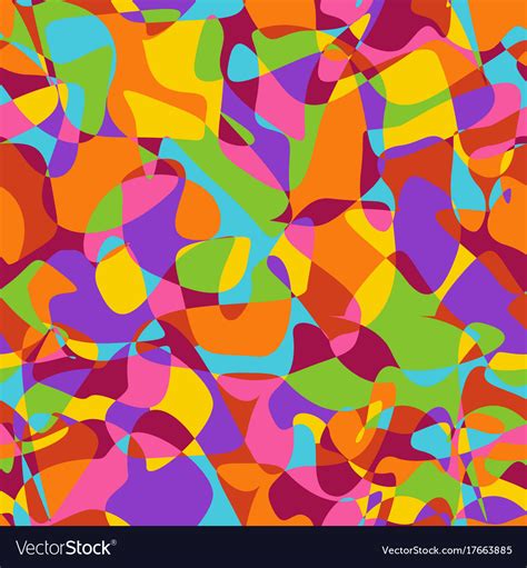 overlapping and divided shapes seamless pattern vector image