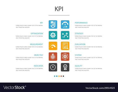 Kpi Infographic 10 Option Conceptoptimization Vector Image
