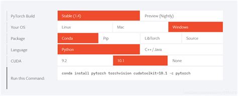 win10下pytorch和cuda的安装完整过程 conda install y pytorch cudatoolkit 10 1 c pytor csdn博客