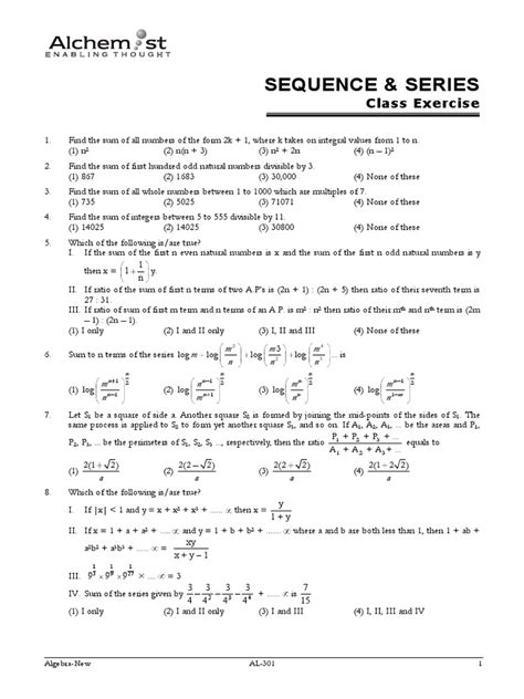 sequence and series pdf mathematical analysis discrete mathematics