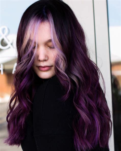 20 Purple Hair Color Ideas With All Shades And Tints Of Purple Purple Hair Dark Purple Hair