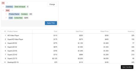 with data grid devextreme filter builder codesandbox