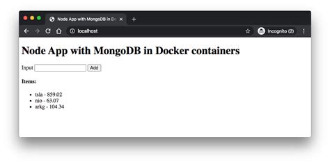Docker Compose NodeJS With MongoDB 2021