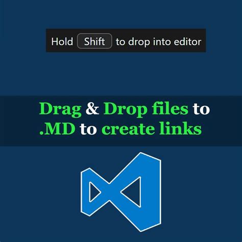 vs code — drag and drop files to markdown to create links in 2022 coding markdown drop
