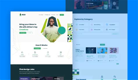 Figma Graphic Designer Portfolio Website Template UI4Free