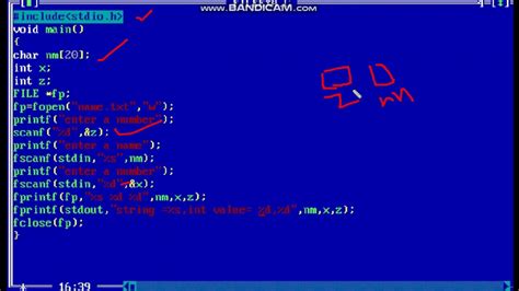 fscanf and fprintf function in c program youtube