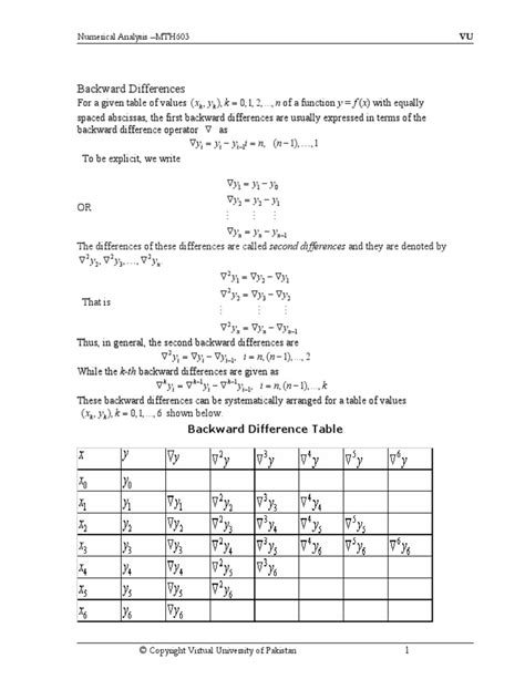 numerical analysis mth603 handouts lecture 19 pdf teaching mathematics mathematical analysis