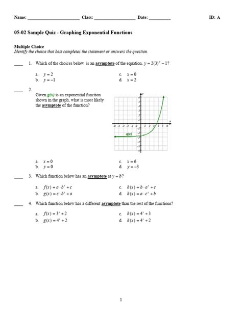 review questions pdf function mathematics asymptote