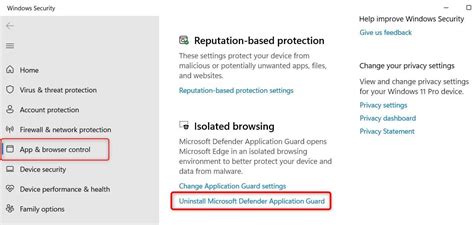 Windows Edge Microsoft Defender Application Guard