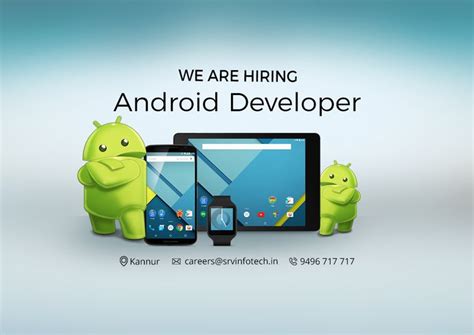 srv infotech hiring android developer requirements java oops android sdk database rest
