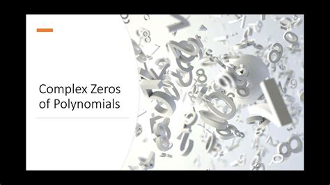 complex zeros of polynomial functions youtube