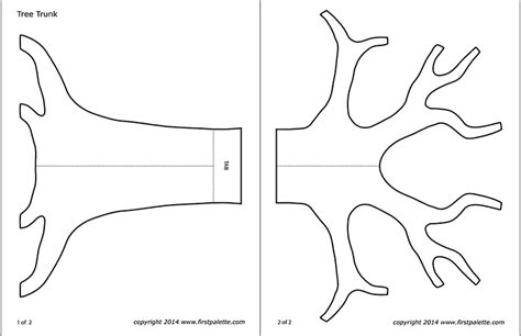 Tree Trunk Free Printable Templates Coloring Pages FirstPalette