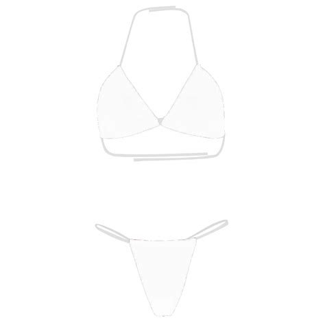 Topoint Thong Bikini Clear Straps Cheeky Brazilian Micro Thongs Bikinis Swimsuit For Women Sexy