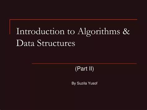ppt introduction to algorithms and data structures powerpoint presentation id 4688897
