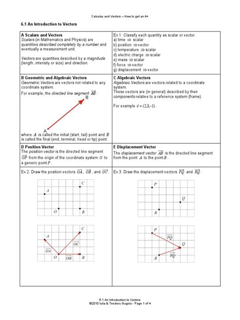 61 an introduction to vectors pdf euclidean vector quantity