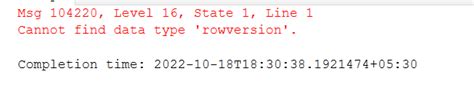 rowversion timestamp in ssms 2018 version microsoft qanda