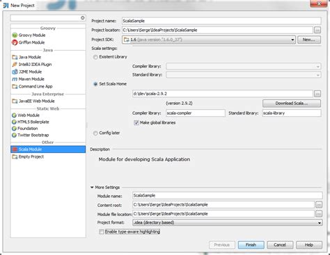 intellij idea setup for scala clarification needed stack overflow
