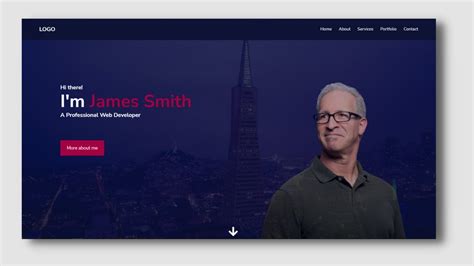 Create A Complete Responsive Portfolio Website Template Using HTML CSS