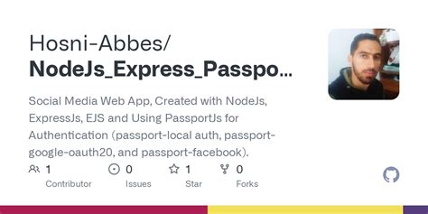 github hosni abbes nodejs express passportjs ejs socialmedia web app social media web app