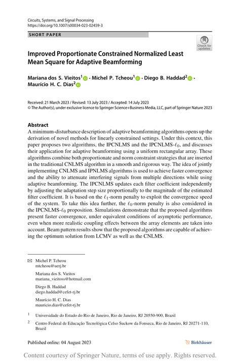 improved proportionate constrained normalized least mean square for adaptive beamforming