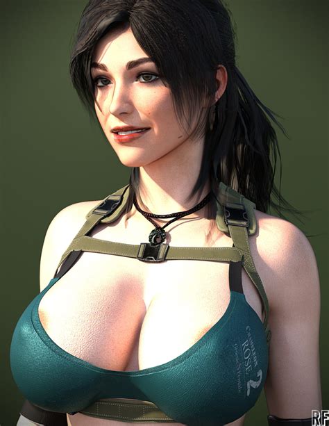 Rule 34 1girls 3d Areola Slip Areolae Breasts Brown Eyes Brown Hair Cleavage Clothed Female