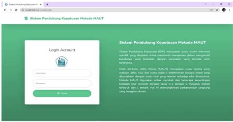 github dendifz spk maut sistem pendukung keputusan metode maut berbasis web
