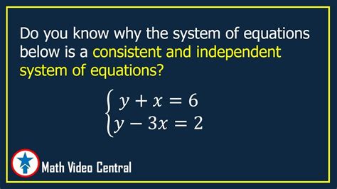 Consistent And Independent Systems Of Equations Algebra Grade 8 Math
