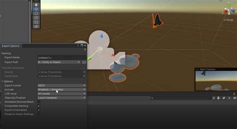 bringing unity assets into vizard using unity s fbx exporter