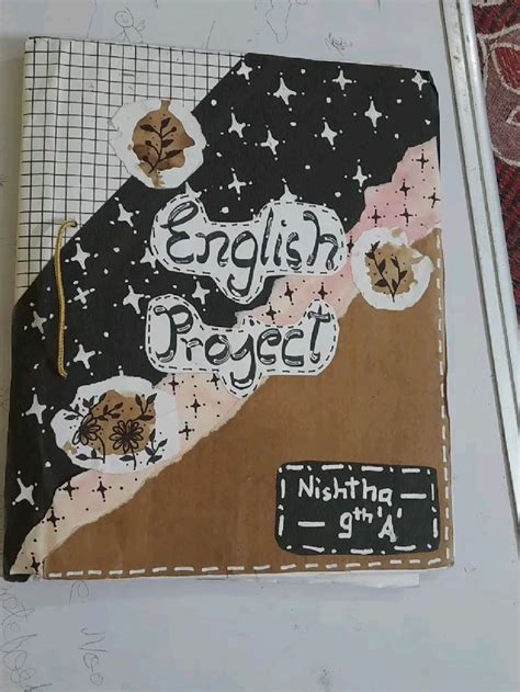 English Project File Ideas In 2024 Book Cover Page Design Bond Paper