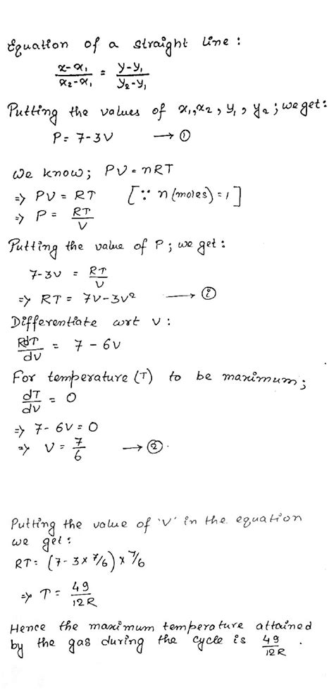 One Mole Of An Ideal Gas Is Carried Through The Reversible Cyclic