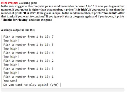 how to make a guessing game in python solved python programming vrogue