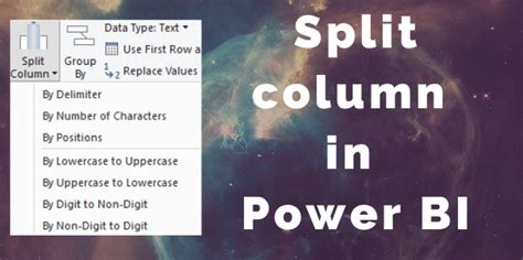 how to split columns in power bi archives pbi visuals