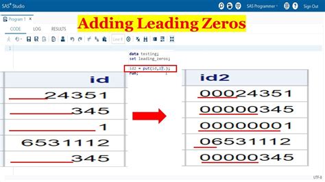 how to add leading zeros adding leading zeros to make any number same size to match the length