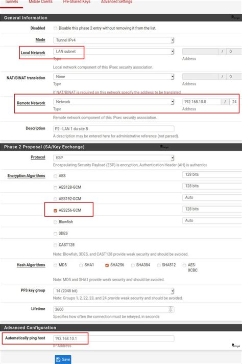 PfSense Configuring A Site To Site IPsec VPN Provya