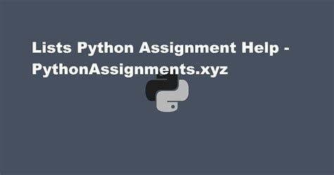 python programming assignment help
