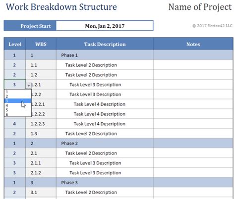 Free Work Breakdown Structure Templates WBS